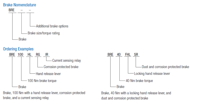 Brake Selection & Brake Options | Nord Gear Motors